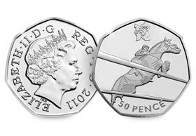 2011 Equestrian 50p Coin - Mintage: 2,142,500 - Scarcity Index: 27