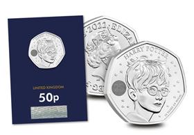 2022 Harry Potter Queen Elizabeth II 50p Coin - Mintage: n/a