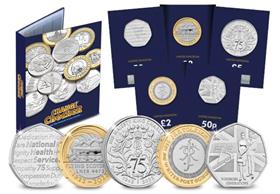 2023 Salmon - Privy Mark King Charles III 50p Coin - Mintage: n/a